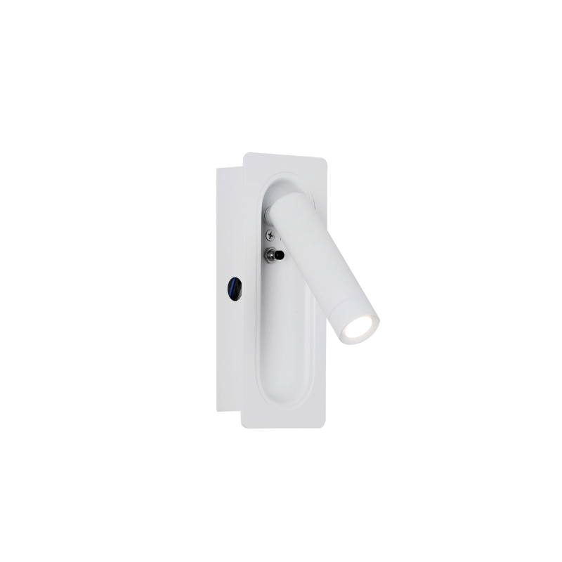 Aplique Led Dirigible Rectangular Blanco Luz Calida 3W – Wanting Chile SpA