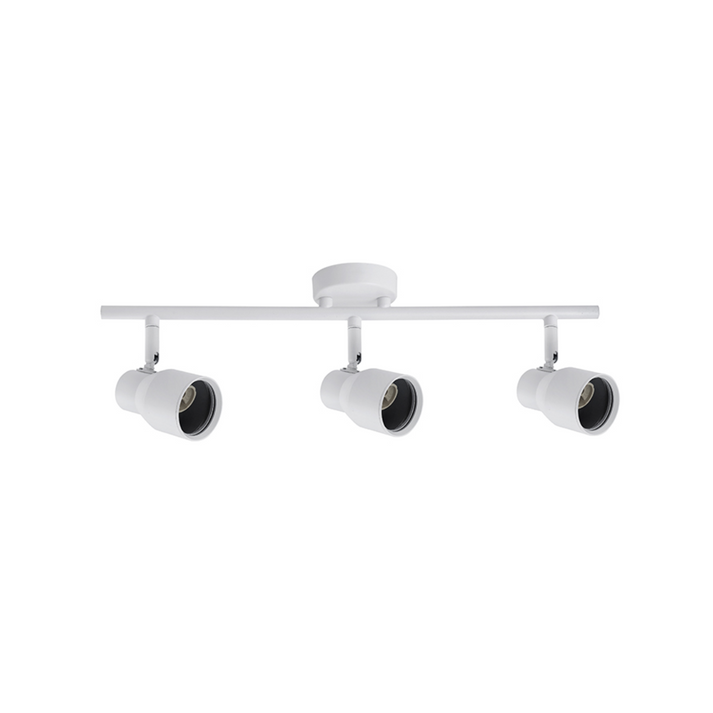 Aplique Triple Blanco Con Ampolleta Dicroica Gu10 Dirigible Modelo Hia ...